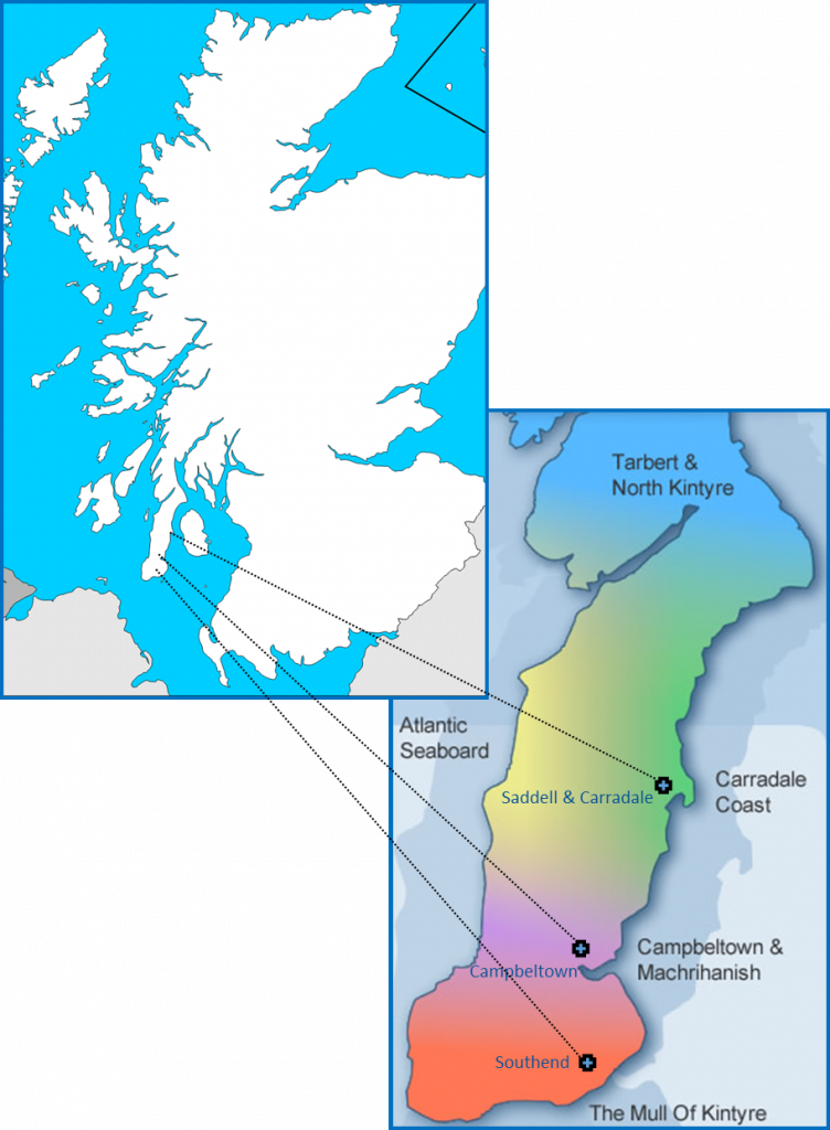 Location South Kintyre Parishes
